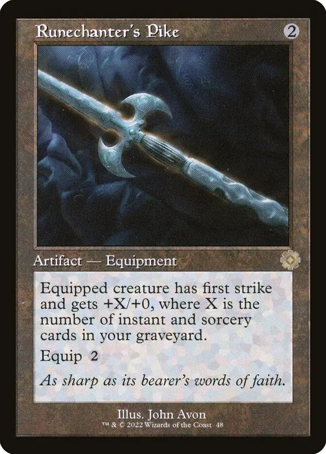 Runechanter's Pike • Artifact — Equipment (The Brothers' War Retro Artifacts) - MTG Assist