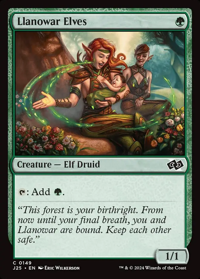 Llanowar Elves • Creature — Elf Druid (Foundations Jumpstart) - MTG Assist