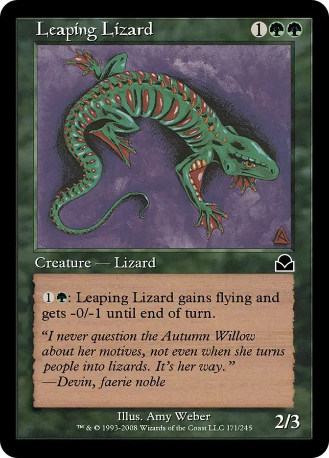 Leaping Lizard • Creature — Lizard (Masters Edition II) - MTG Assist