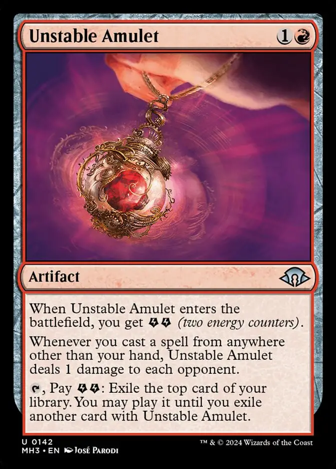 Unstable Amulet • Artifact (Modern Horizons 3) - MTG Assist