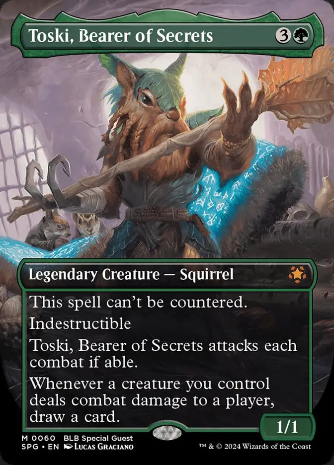 Toski, Bearer of Secrets • Legendary Creature — Squirrel (Special Guests) - MTG Assist