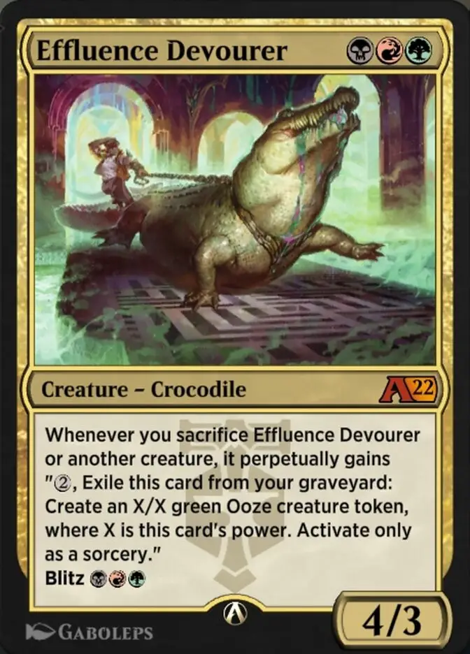 Effluence Devourer • Creature — Crocodile (Alchemy: New Capenna) - MTG Assist