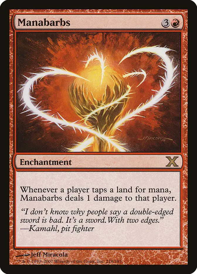 Manabarbs • Enchantment (Tenth Edition) - MTG Assist