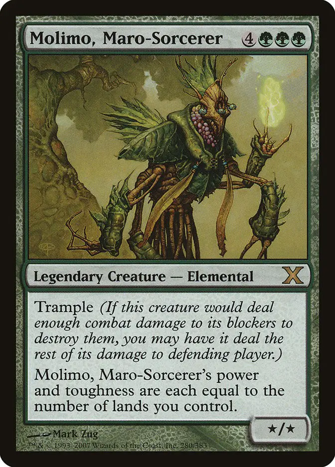 Molimo, Maro-Sorcerer • Legendary Creature — Elemental (Tenth Edition ...