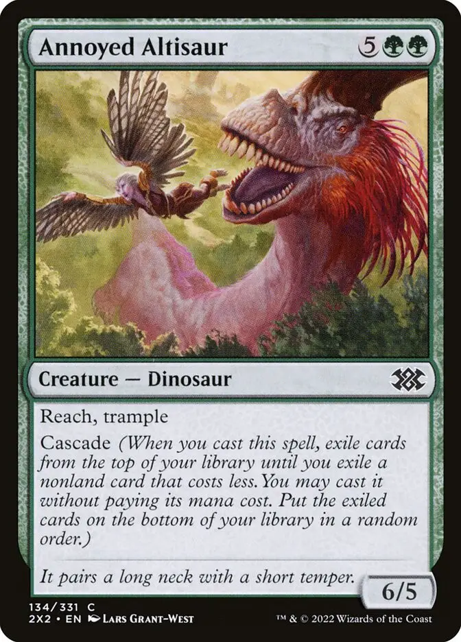 Annoyed Altisaur • Creature — Dinosaur (Double Masters 2022) - MTG Assist