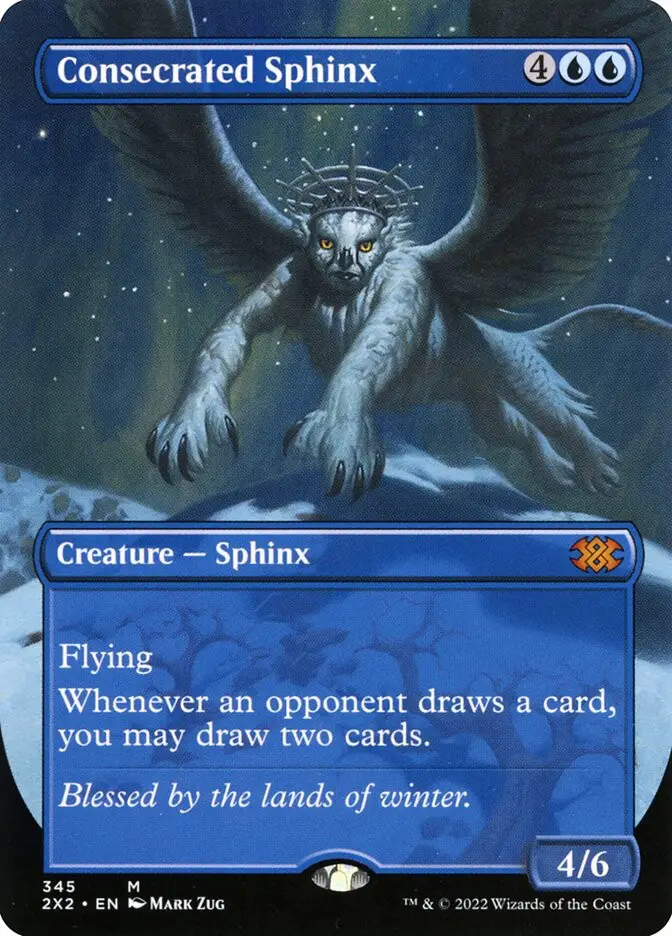 Consecrated Sphinx • Creature — Sphinx (Double Masters 2022) - MTG Assist