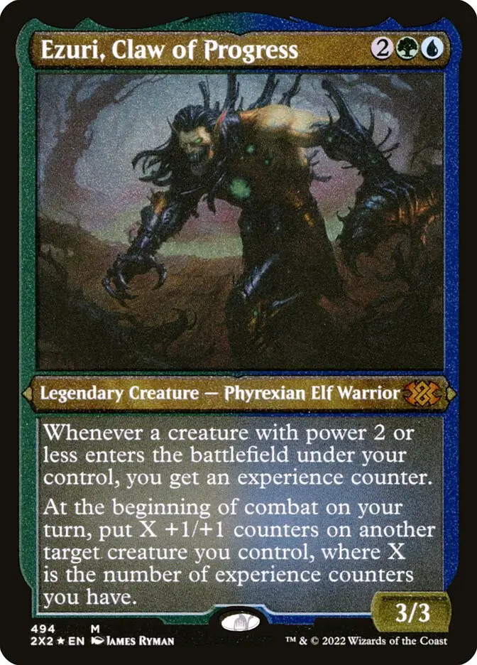 Ezuri, Claw of Progress • Legendary Creature — Phyrexian Elf Warrior (Double Masters 2022) - MTG ...