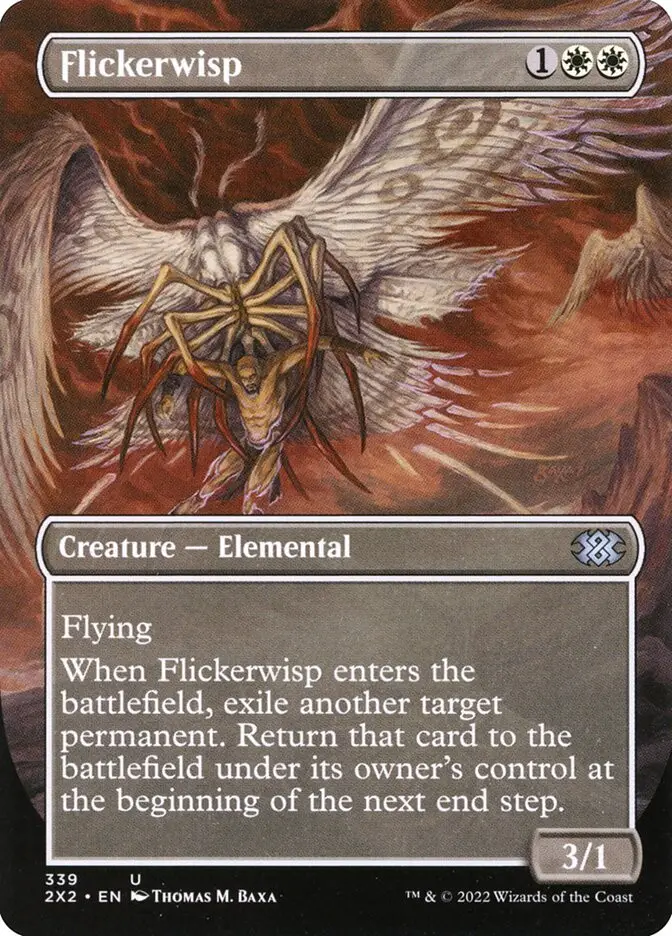Flickerwisp • Creature — Elemental (Double Masters 2022) - MTG Assist