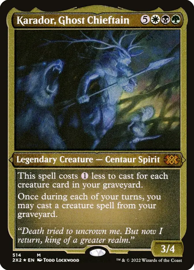 Karador, Ghost Chieftain • Legendary Creature — Centaur Spirit (Double ...