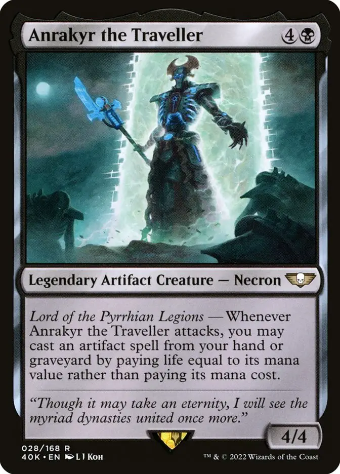 Anrakyr the Traveller • Legendary Artifact Creature — Necron (Warhammer ...
