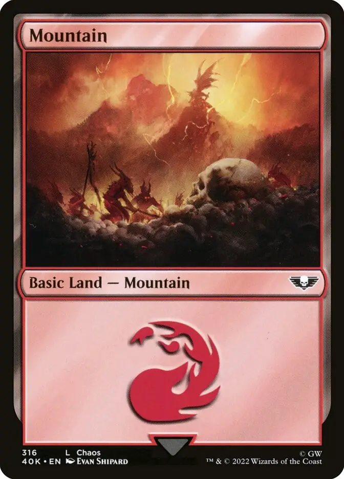 Mountain • Basic Land — Mountain (Warhammer 40,000 Commander) - MTG Assist