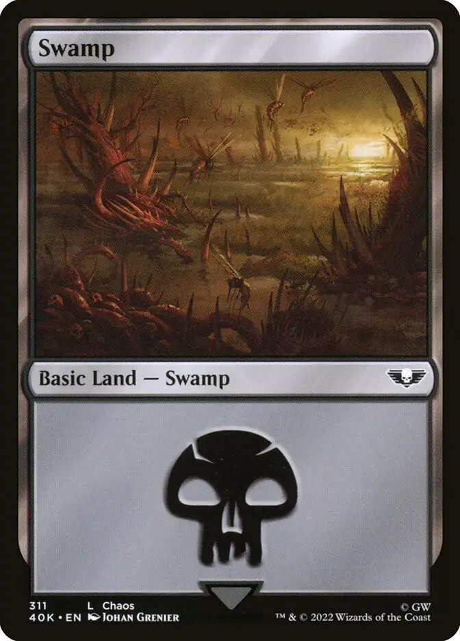Swamp • Basic Land — Swamp (Warhammer 40,000 Commander) - MTG Assist