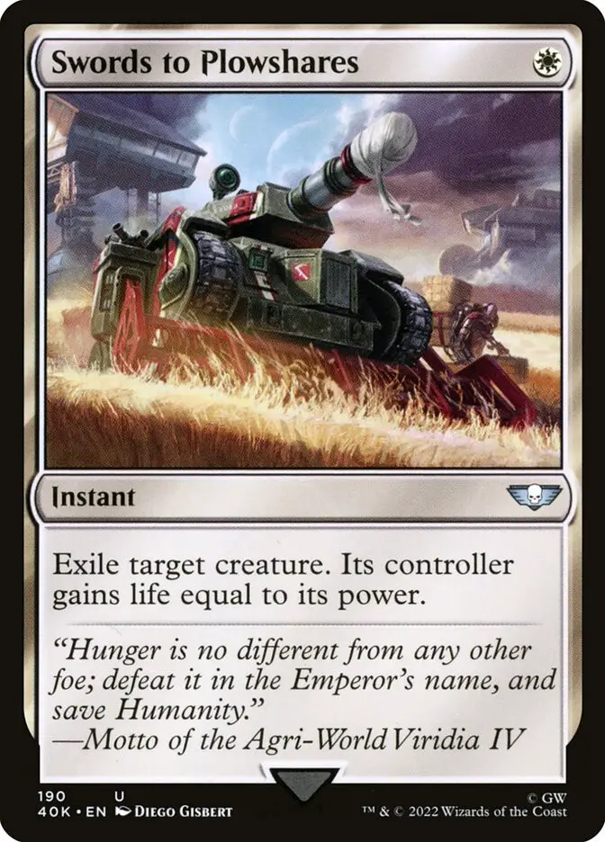 Swords to Plowshares • Instant (Warhammer 40,000 Commander) - MTG Assist