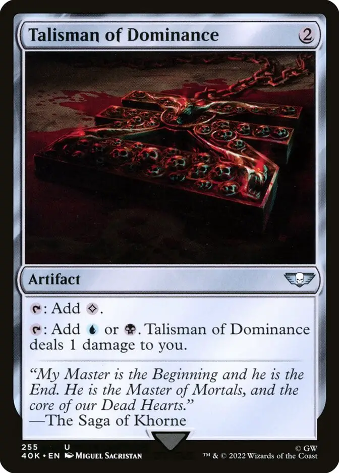 Talisman of Dominance • Artifact (Warhammer 40,000 Commander) - MTG Assist