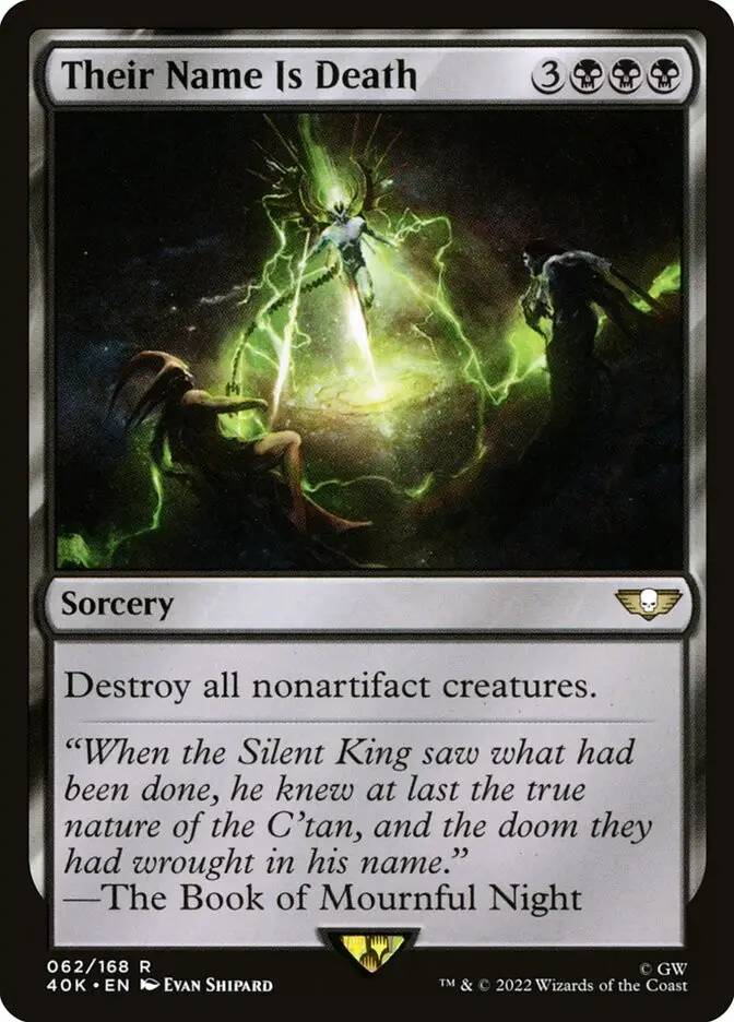 Their Name Is Death • Sorcery (Warhammer 40,000 Commander) - MTG Assist