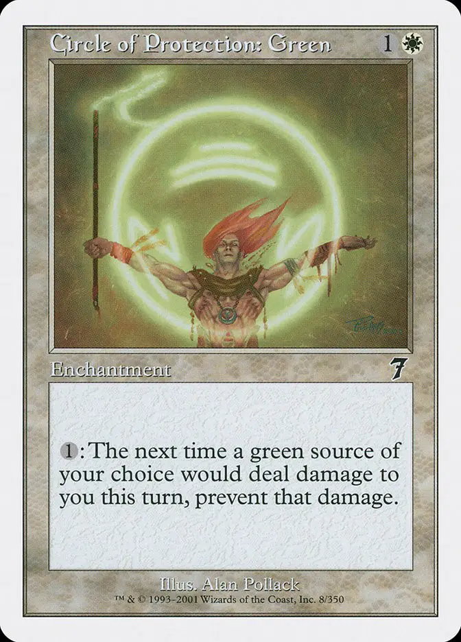 Circle of Protection: Green • Enchantment (Seventh Edition) - MTG Assist