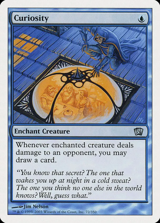 Curiosity • Enchantment — Aura (Eighth Edition) - MTG Assist