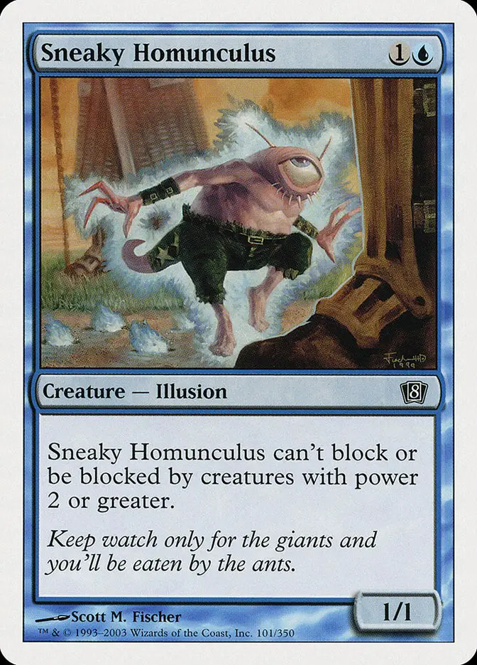 Sneaky Homunculus • Creature — Homunculus Illusion (Eighth Edition ...