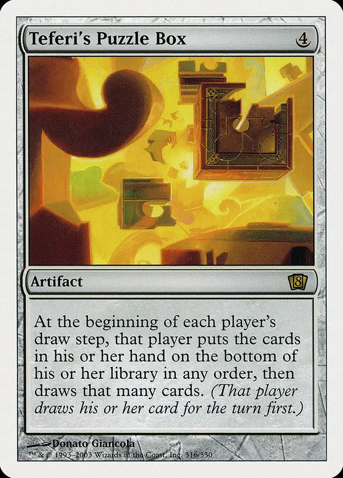 Teferi's Puzzle Box • Artifact (Eighth Edition) - MTG Assist
