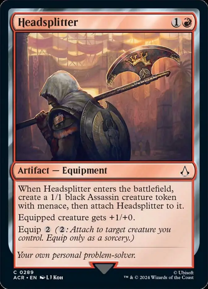 Headsplitter • Artifact — Equipment (Assassin's Creed) - MTG Assist