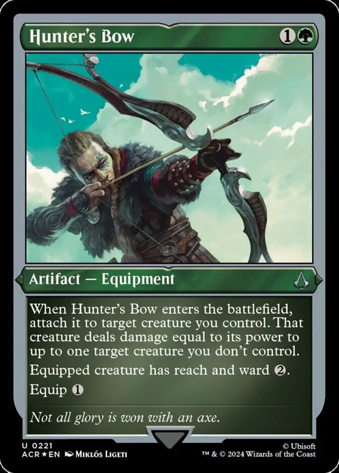 Hunter's Bow • Artifact — Equipment (Assassin's Creed) - MTG Assist