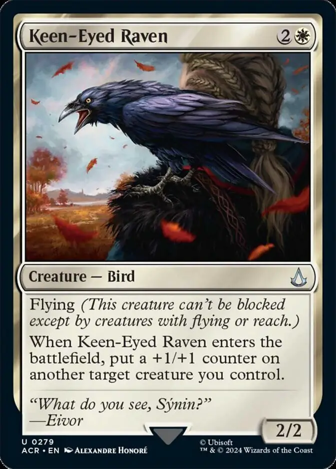 Keen-Eyed Raven • Creature — Bird (Assassin's Creed) - MTG Assist