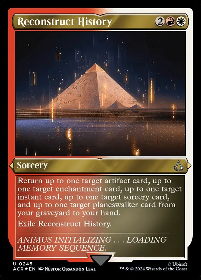 Reconstruct History • Sorcery (Assassin's Creed) - MTG Assist