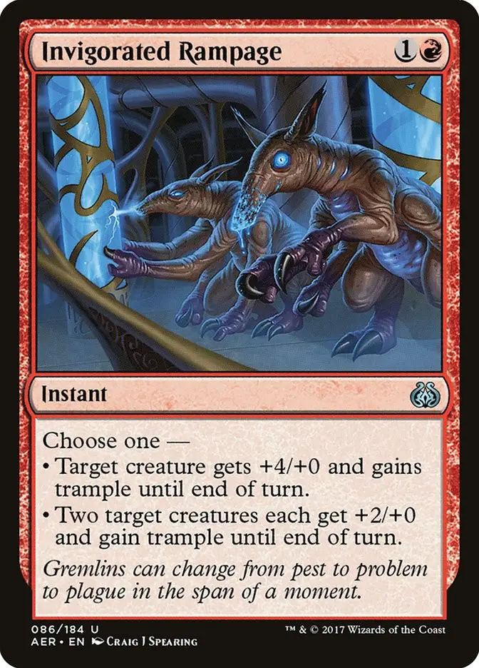 Invigorated Rampage • Instant (Aether Revolt) - MTG Assist