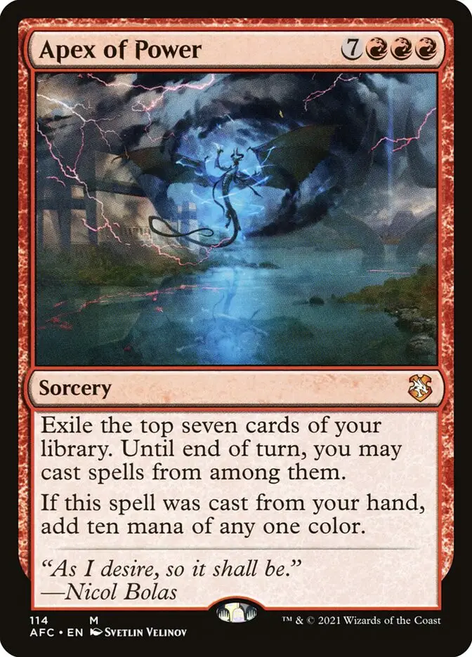 Apex of Power • Sorcery (Forgotten Realms Commander) - MTG Assist