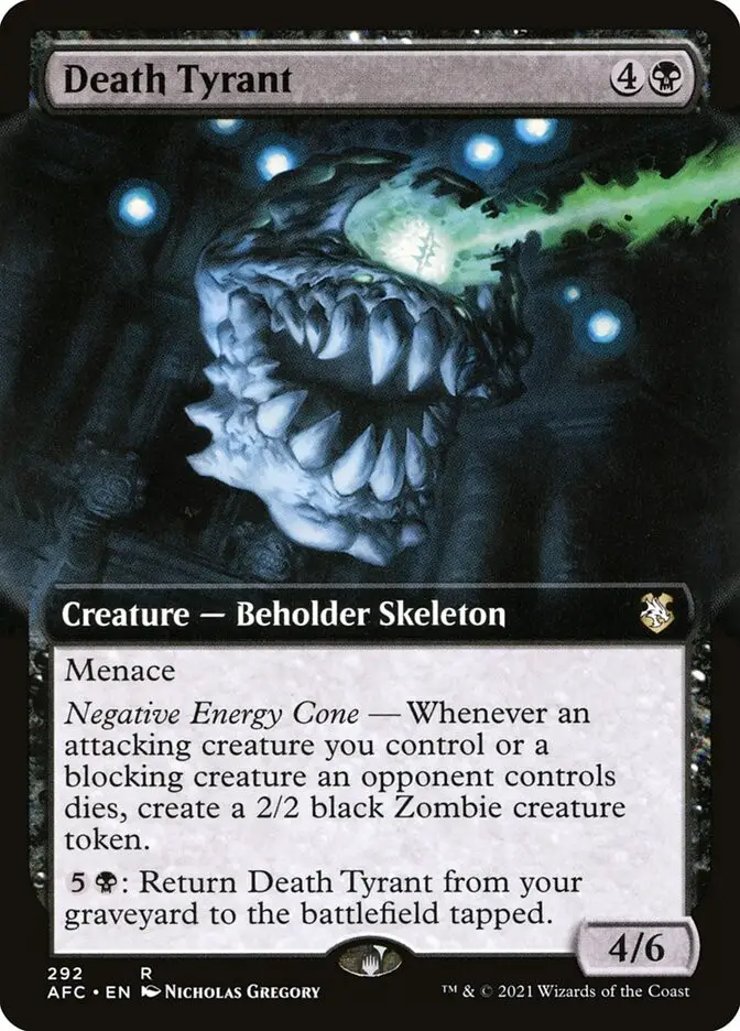 Death Tyrant • Creature — Beholder Skeleton (Forgotten Realms Commander ...