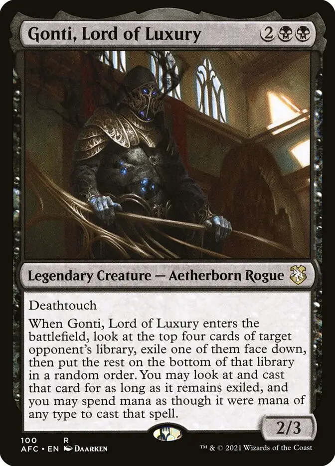 Gonti, Lord of Luxury • Legendary Creature — Aetherborn Rogue ...