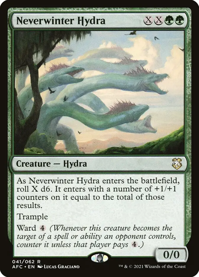 Neverwinter Hydra • Creature — Hydra (Forgotten Realms Commander) - MTG ...