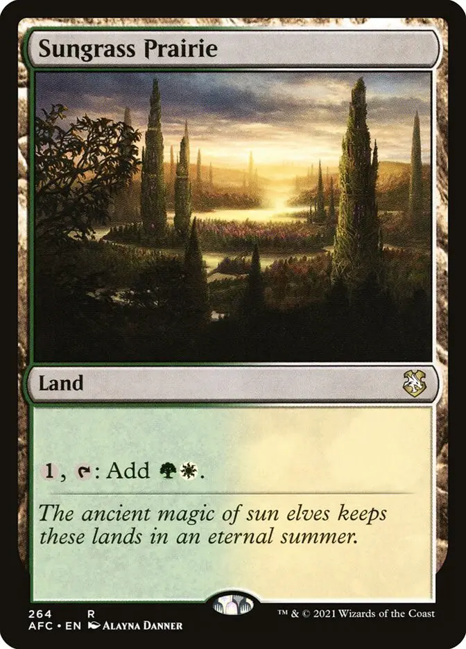 Sungrass Prairie • Land (Forgotten Realms Commander) - MTG Assist