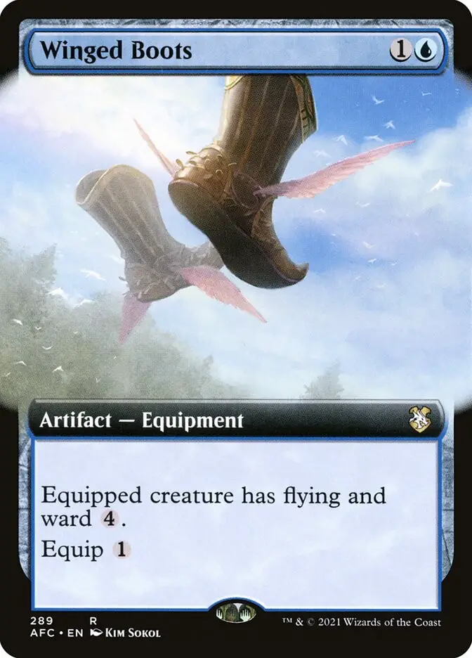 Winged Boots • Artifact — Equipment (Forgotten Realms Commander) - MTG ...