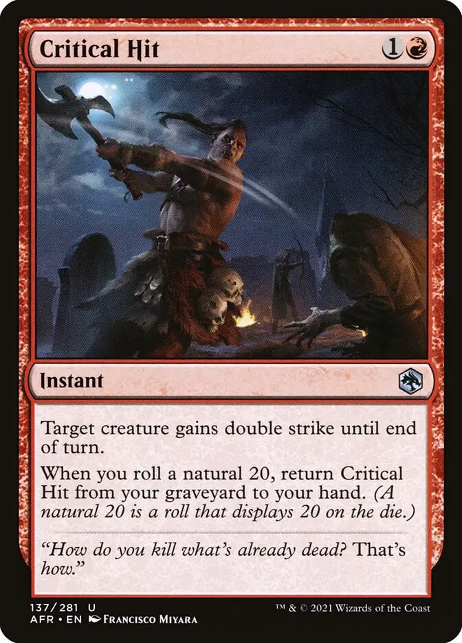 Critical Hit • Instant (Adventures in the Forgotten Realms) - MTG Assist