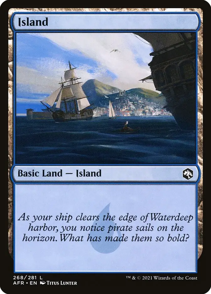 Island • Basic Land — Island (Adventures in the Forgotten Realms) - MTG ...