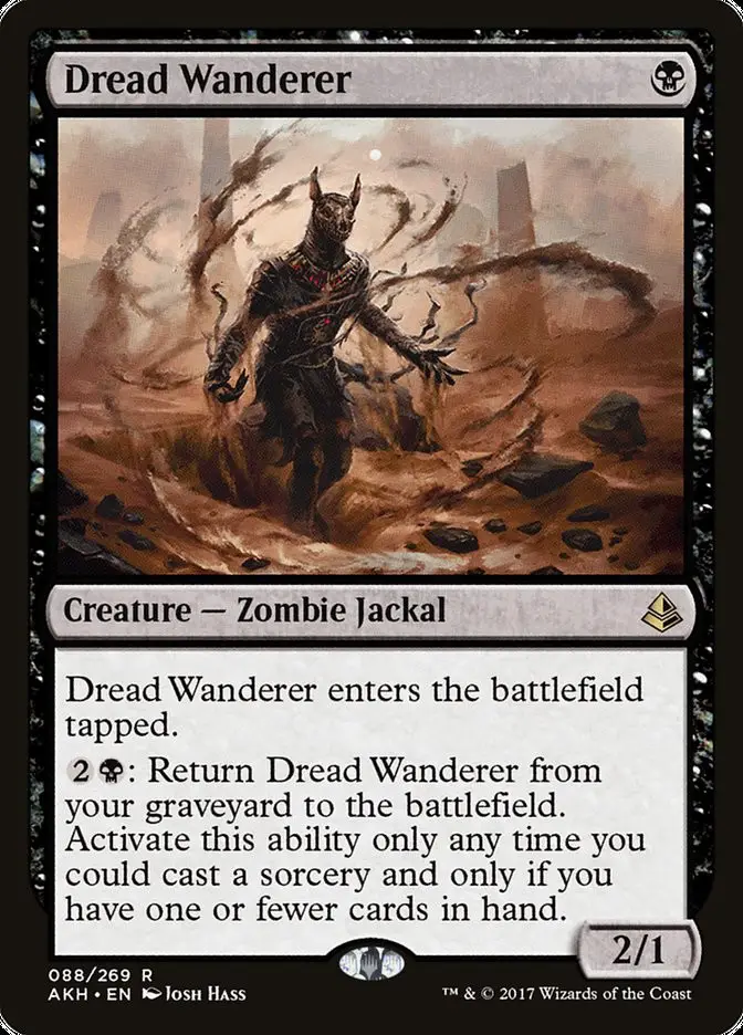 Dread Wanderer • Creature — Zombie Jackal (Amonkhet) - MTG Assist
