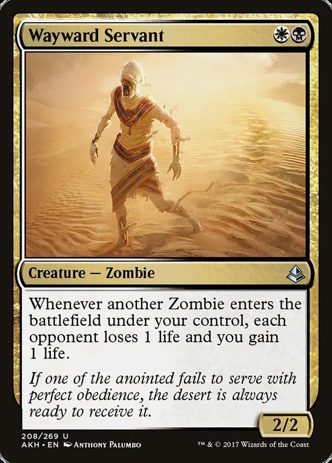 Wayward Servant • Creature — Zombie (Amonkhet) - MTG Assist