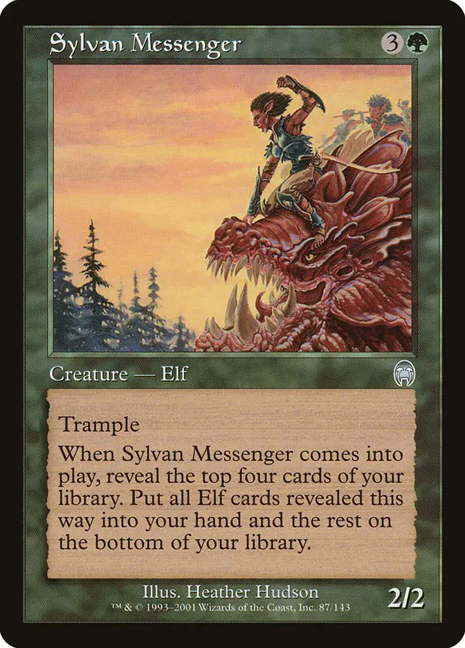 Sylvan Messenger • Creature — Elf (Apocalypse) - MTG Assist