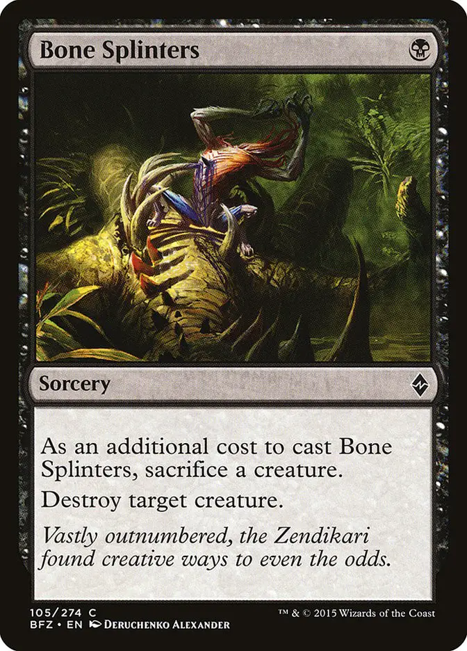 Bone Splinters formats and legalities - MTG Assist