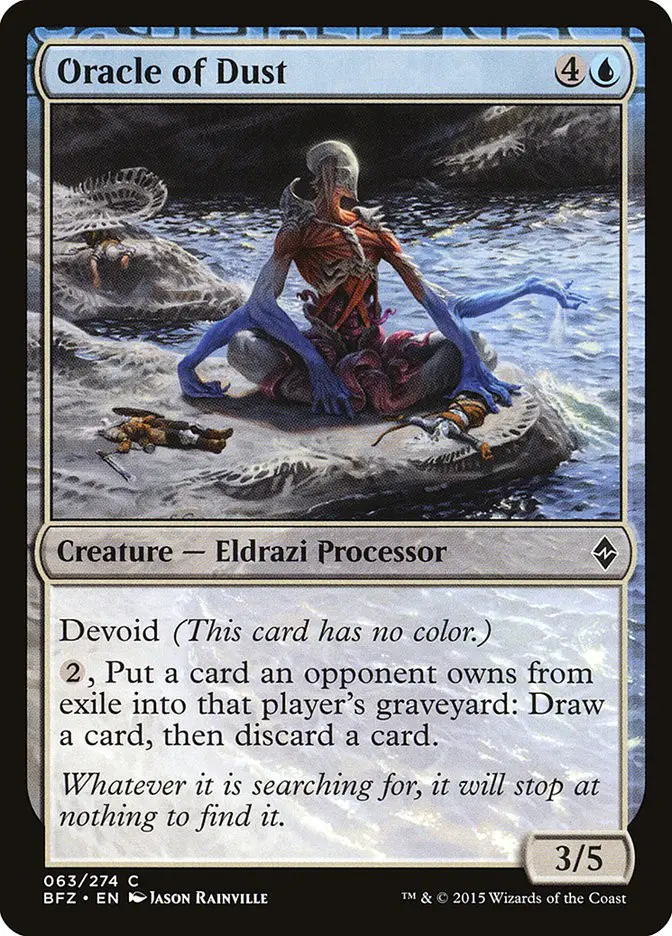 Oracle of Dust • Creature — Eldrazi Processor (Battle for Zendikar ...