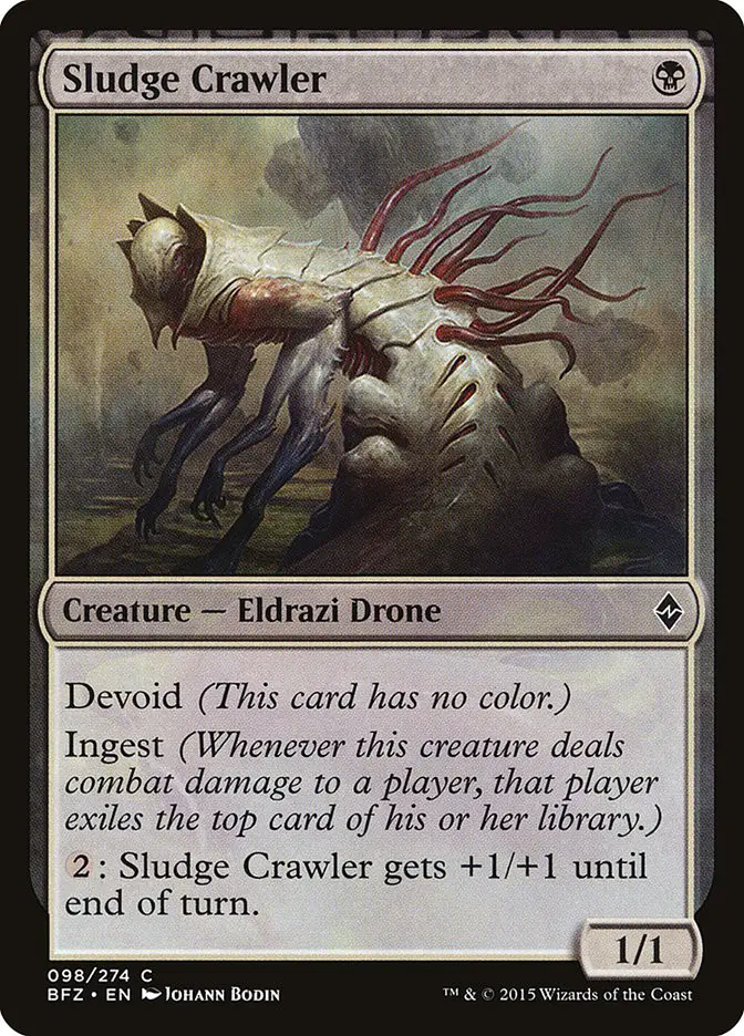 Sludge Crawler • Creature — Eldrazi Drone (Battle for Zendikar) - MTG ...