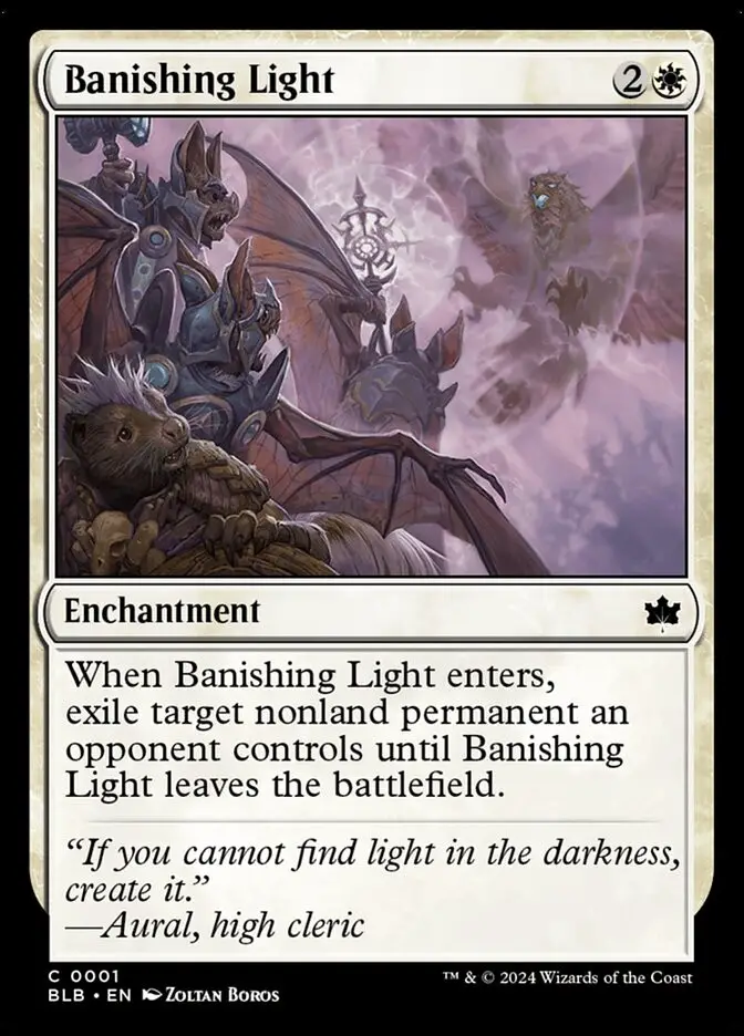 Banishing Light • Enchantment (Bloomburrow) - MTG Assist