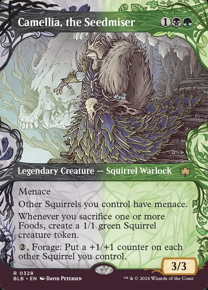 Camellia, the Seedmiser • Legendary Creature — Squirrel Warlock ...