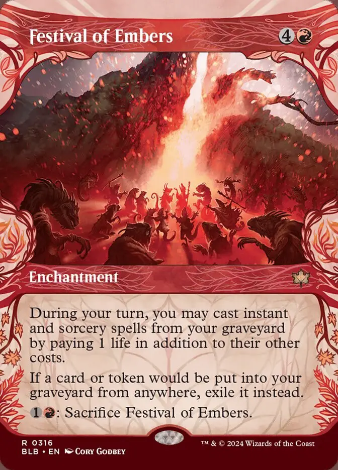 Festival of Embers • Enchantment (Bloomburrow) - MTG Assist