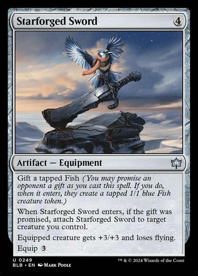 Starforged Sword • Artifact — Equipment (Bloomburrow) - MTG Assist