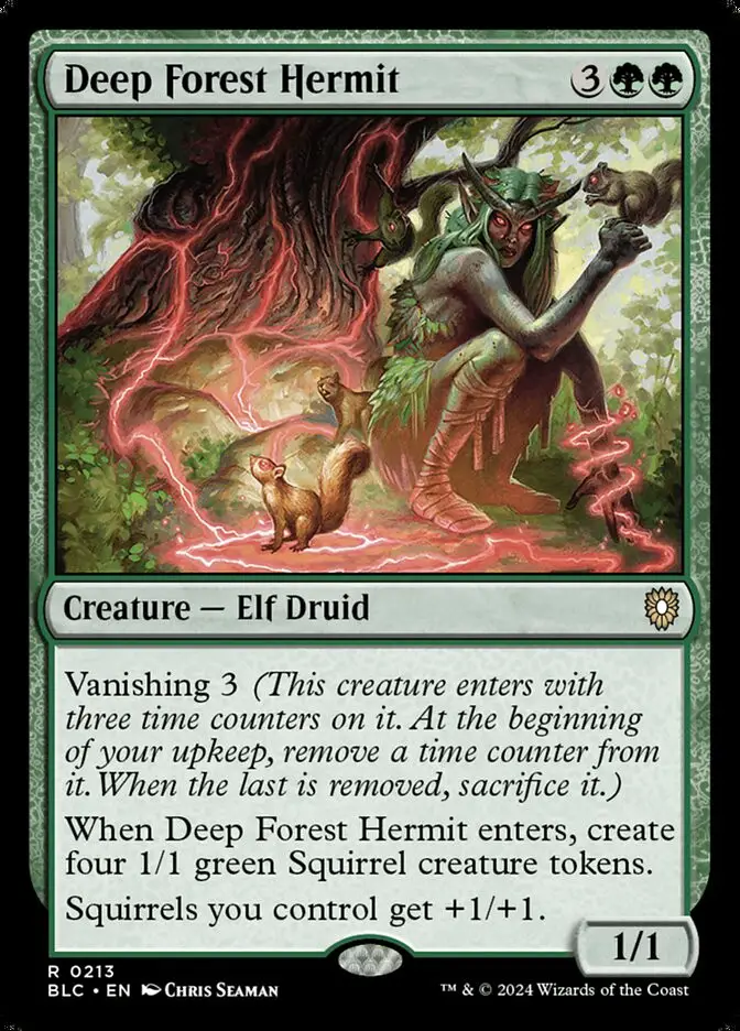 Deep Forest Hermit • Creature — Elf Druid (Bloomburrow Commander) - MTG ...
