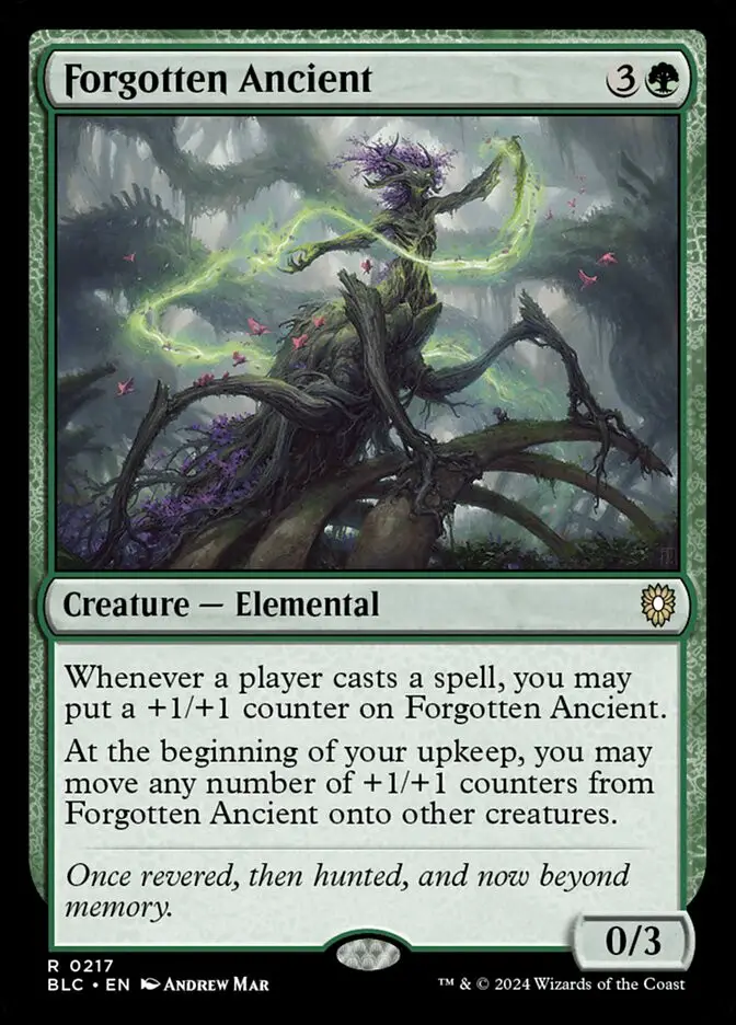 Forgotten Ancient • Creature — Elemental (Bloomburrow Commander) - MTG ...