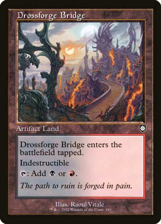 Drossforge Bridge • Artifact Land (The Brothers' War Commander) - MTG ...