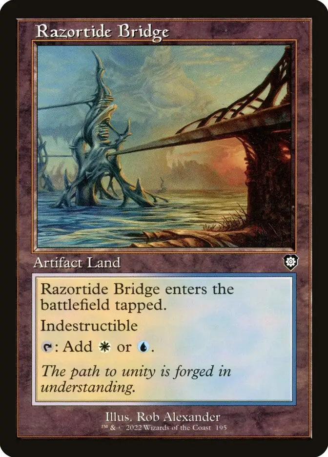 Razortide Bridge • Artifact Land (The Brothers' War Commander) - MTG Assist